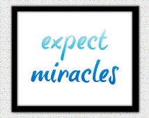 Unique expect miracles related items | Etsy