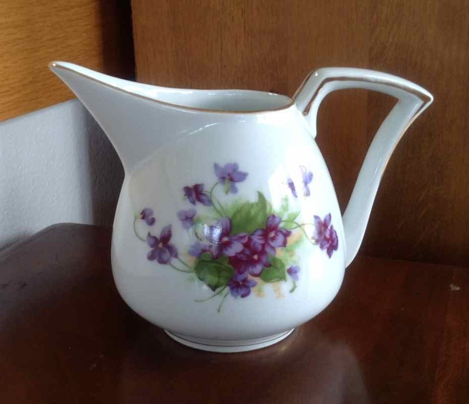 Vintage Lefton China Porcelain African Violet Creamer – Made in Japan ...