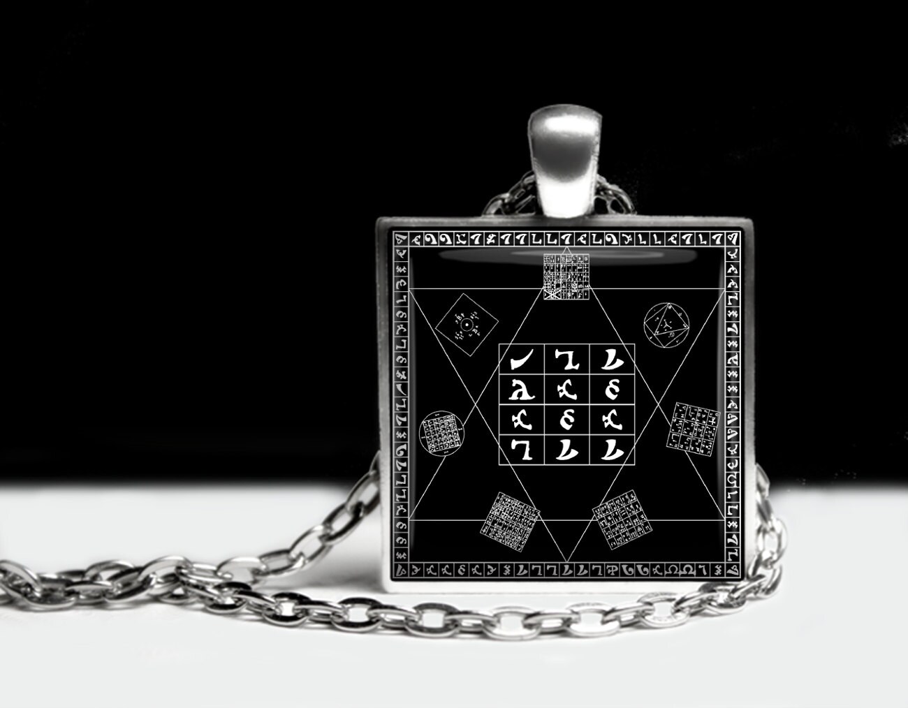 The Holy Table by John Dee pendant enochian necklace magic