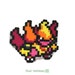 Magby Magmar Magmortar Pokemon Pixel Art by PixelMeltdown on Etsy