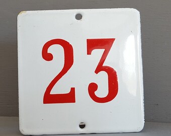 Enamel house numbers | Etsy