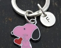 Unique snoopy keychain related items | Etsy
