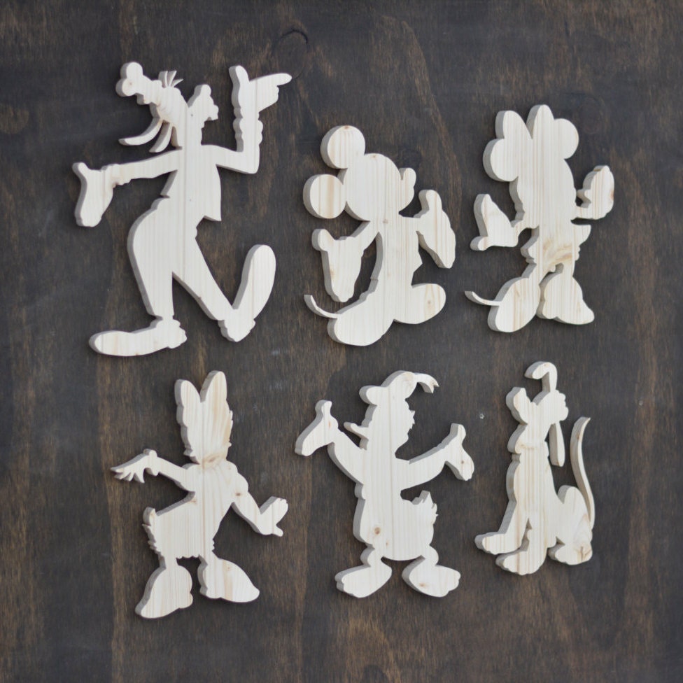 Classic Disney Character Wood Cutouts Large