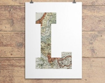 Monogram letter l | Etsy