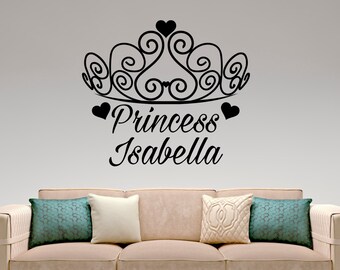 Tiara wall decal | Etsy