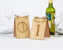 Popular items for rustic table numbers on Etsy