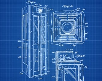 Telephone blueprint | Etsy