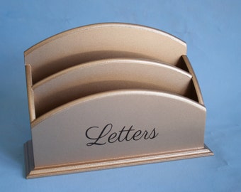 Gold letter holder | Etsy