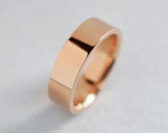 Mens rose gold rings | Etsy