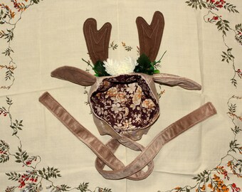 Deer antler helmet | Etsy