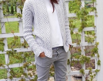 Hand knit jacket | Etsy