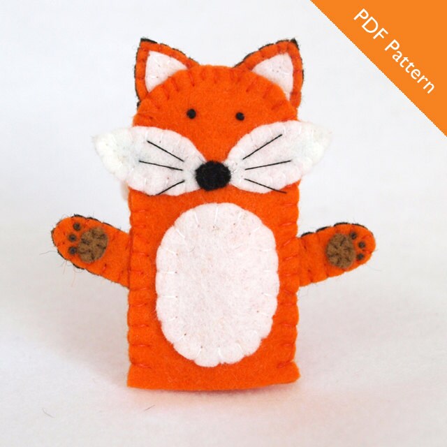 Fox finger puppet pattern puppet pattern fox pattern PDF
