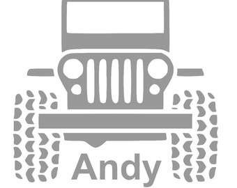 Jeep name decal | Etsy