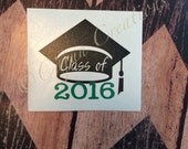 Graduation cap decal | Etsy