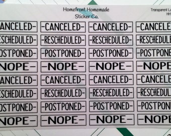 Items similar to Brown & Orange Canceled and Rescheduled Planner ...