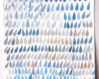 Raindrop painting | Etsy