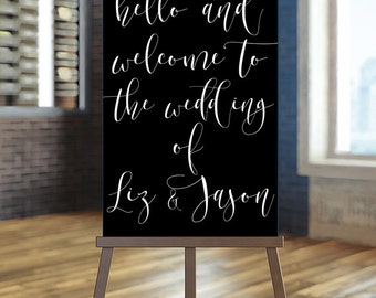 Modern wedding signs | Etsy