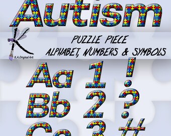 Autism Digital Printable Paper Pack INSTANT DOWNLOAD Puzzle