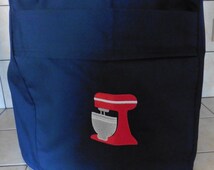 KitchenAid Mixer Cover Navy with embrioded Mixer