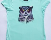 Unique owl t shirt related items | Etsy