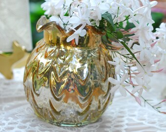 Mercury glass vase | Etsy