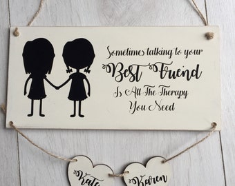 Best friends plaque | Etsy
