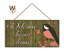 Unique bird welcome sign related items | Etsy