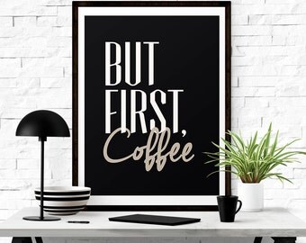 Coffee Wine Books Arrow Coffee Sign Coffee Decor Coffee
