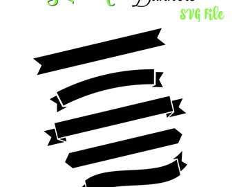 Svg banner file | Etsy