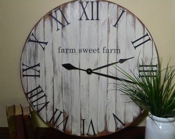 Farmhouse clock | Etsy
