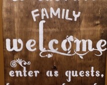 Unique enter as guests related items | Etsy