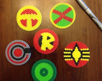 Perler bead coaster | Etsy