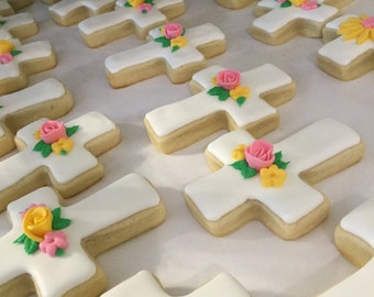 Cross sugar cookies | Etsy