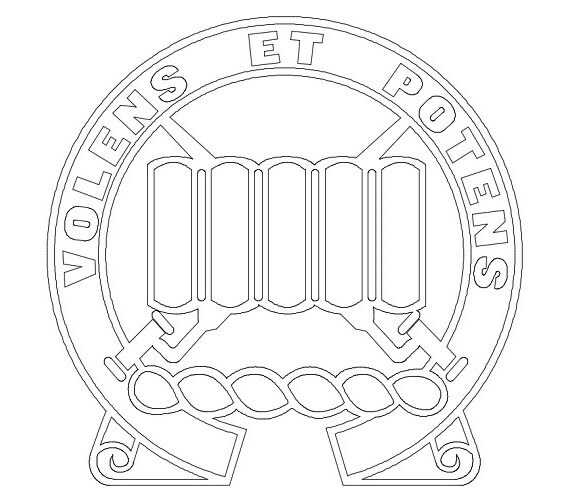 US Army Unit Crest 7th Infantry Regiment Vecor Files dxf eps