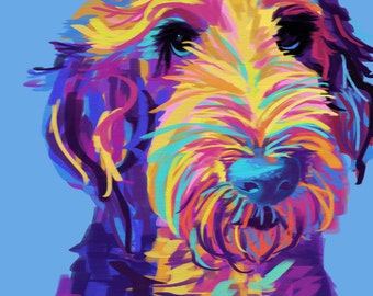 Goldendoodle art | Etsy