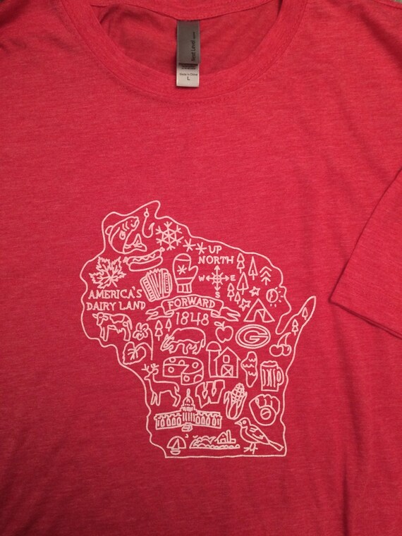 All things Wisconsin t-shirt by ByEandM on Etsy