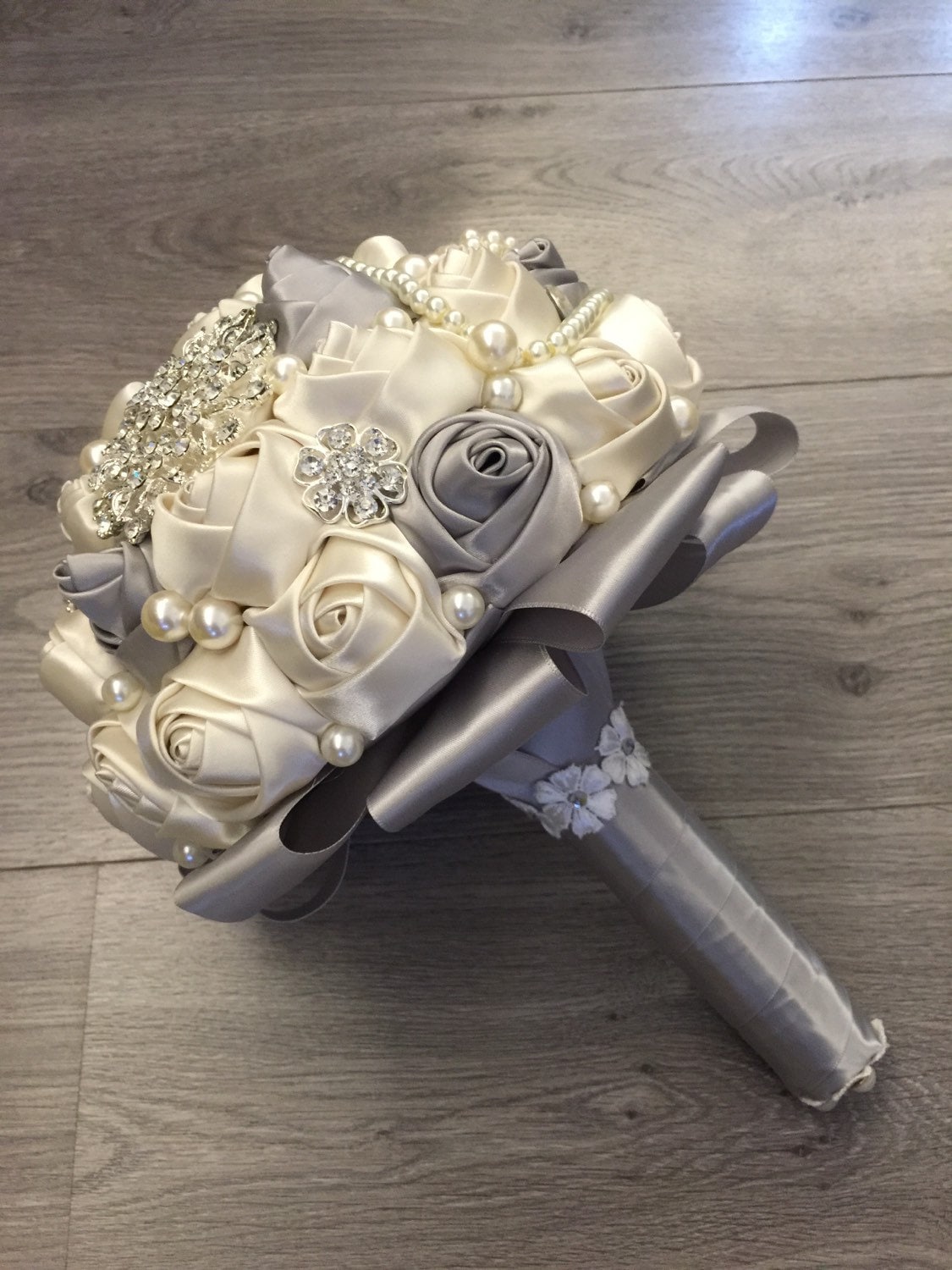 Brooch bouquet wedding bouquet bridal bouquet by iamshoppingqueen