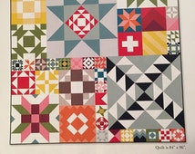 Popular items for block quilt pattern on Etsy