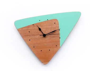 Geometric clock | Etsy