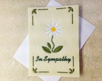 Sympathy embroidery | Etsy