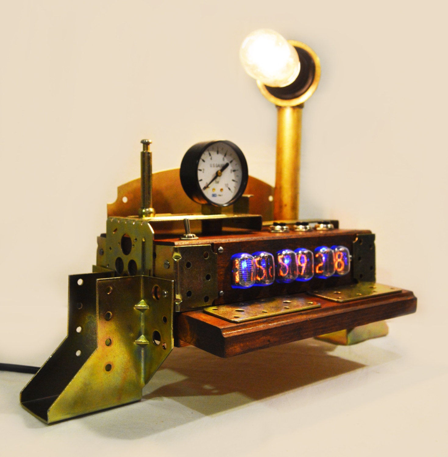 Steampunk Nixie Tube Clock