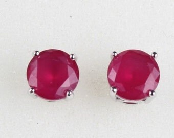 Ruby earrings | Etsy