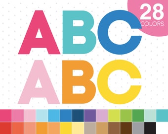 Alphabet and numbers | Etsy