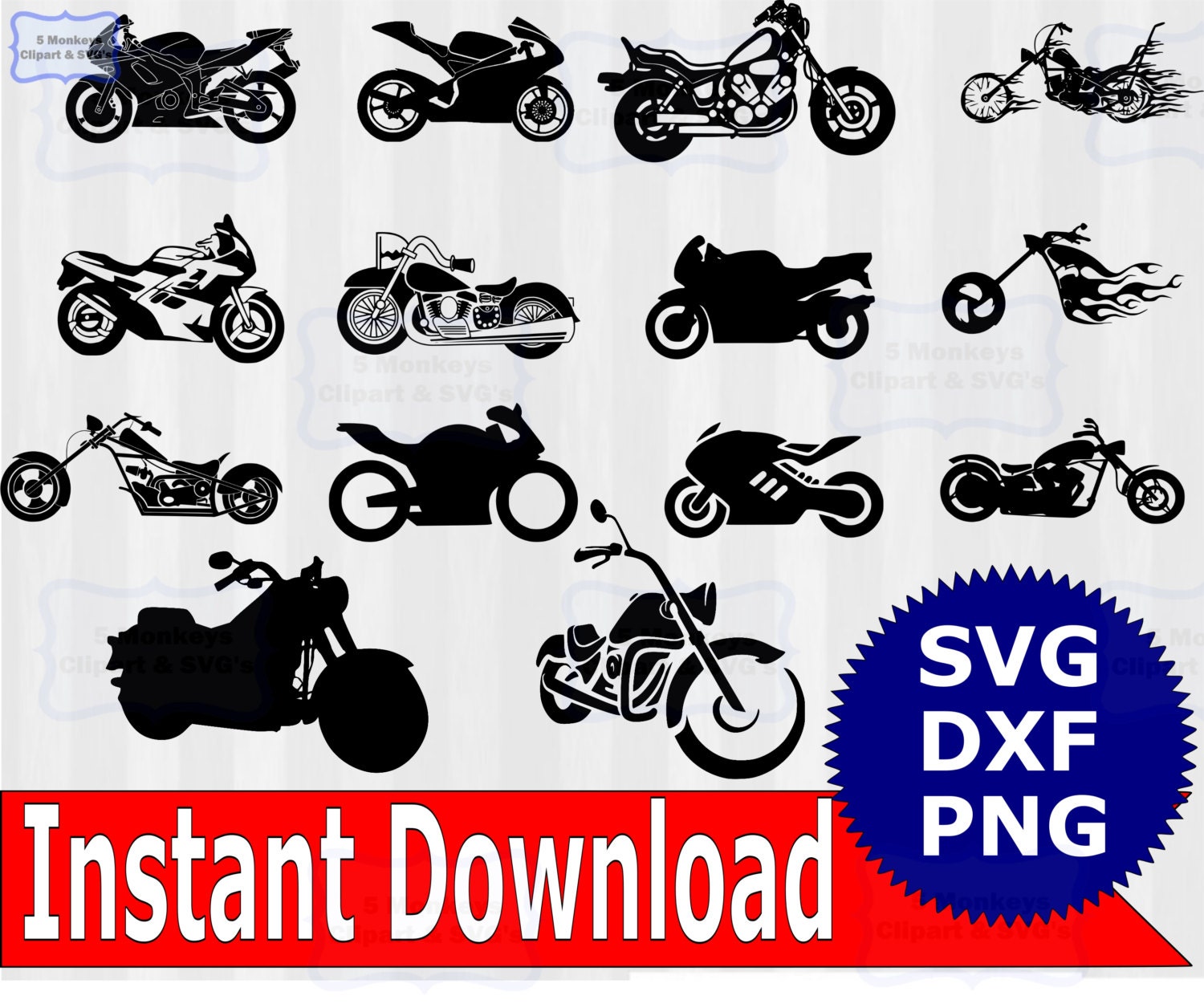 Motorcycle svg Motorcycle Clipart biker SVG SVG by 5StarClipart