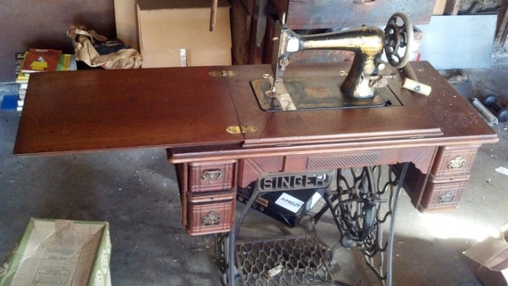 Items similar to Singer Treadle Sewing Machine Model 27 circa 1904 on Etsy