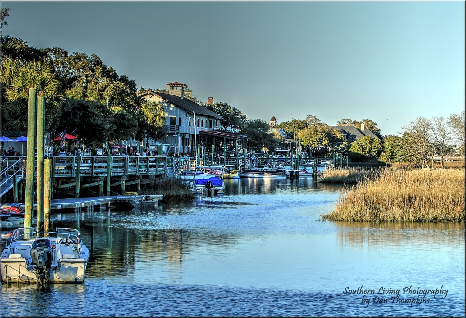 Restaurant Row Dock Marsh Murrells Inlet South Carolina
