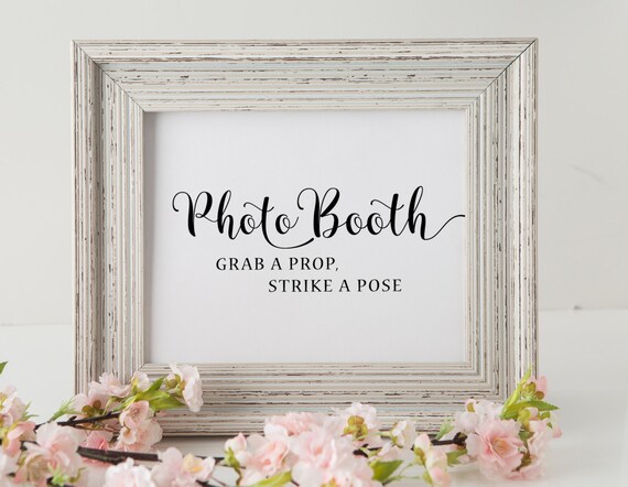 Photo booth Sign Wedding Photobooth sign by Invitationstemplates