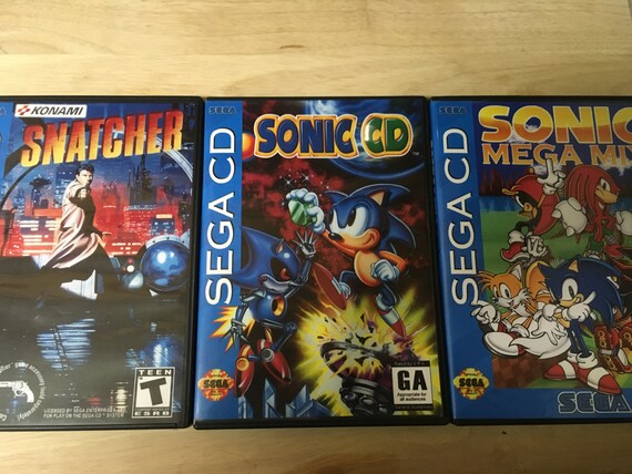 Sega CD Game Case by CasesForCollectors on Etsy