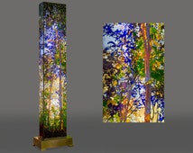 Unique glass column lamp related items | Etsy