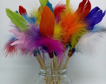 Feather cat toys | Etsy